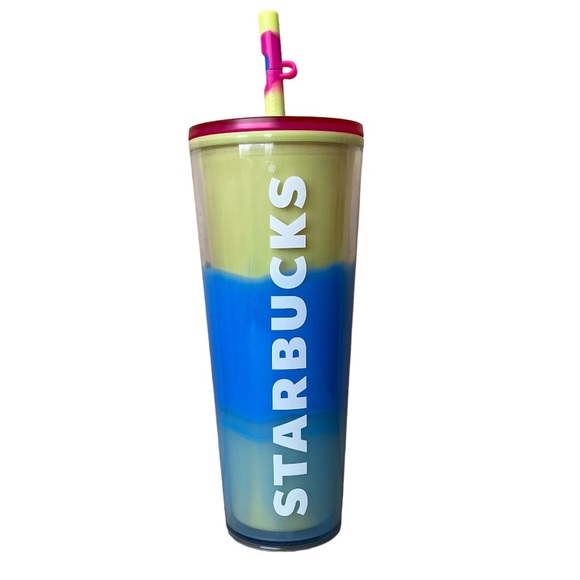 Starbucks | Dining | New Starbucks 223 Blue Wave Color Changing Venti ...